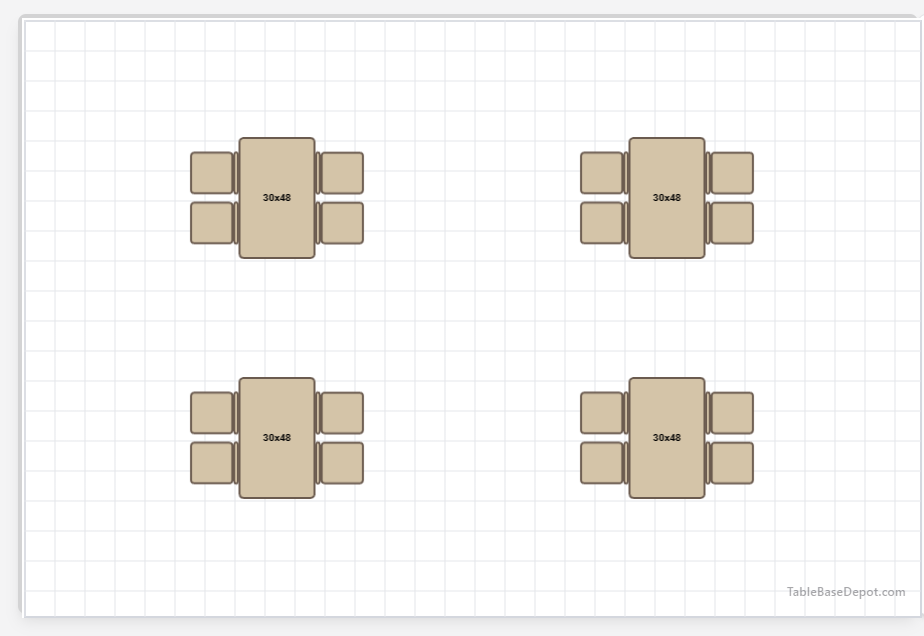 Restaurant Table Layout & Room Planner Tool | Tables, Chairs & Booth ...
